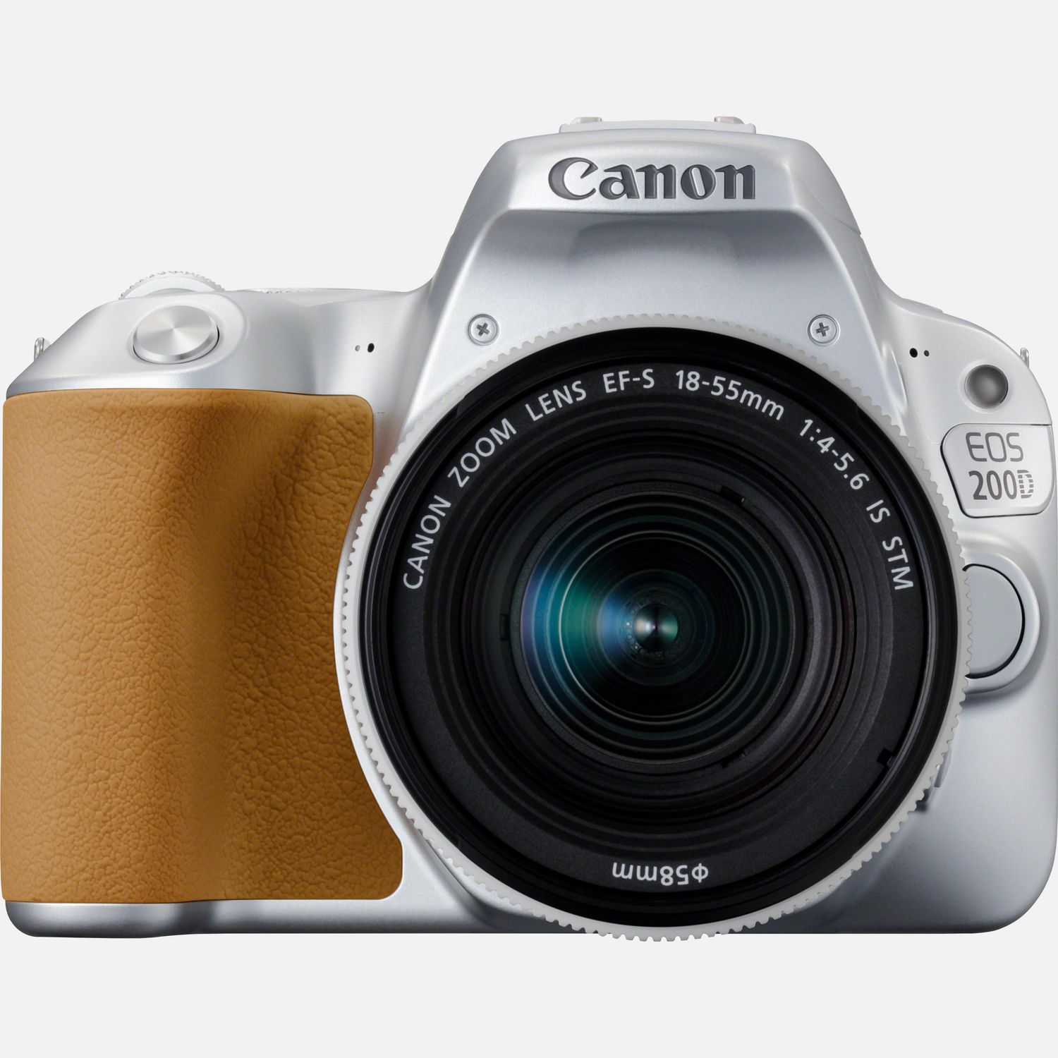Canon EOS 200D argent et objectif EF-S 18-55mm f/4-5.6 IS STM argent ...