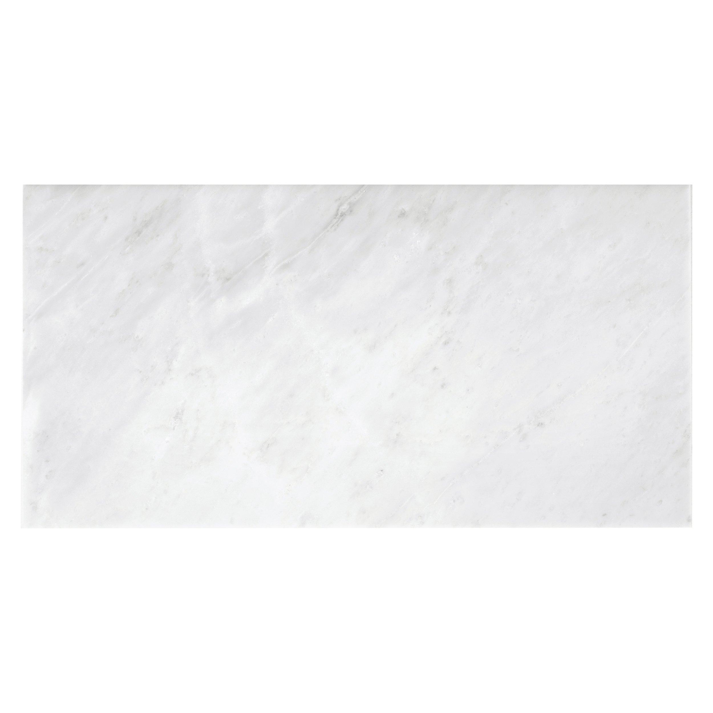 Volakas Honed Marble Tile - 12 x 24 - 100417351 | Floor and Decor