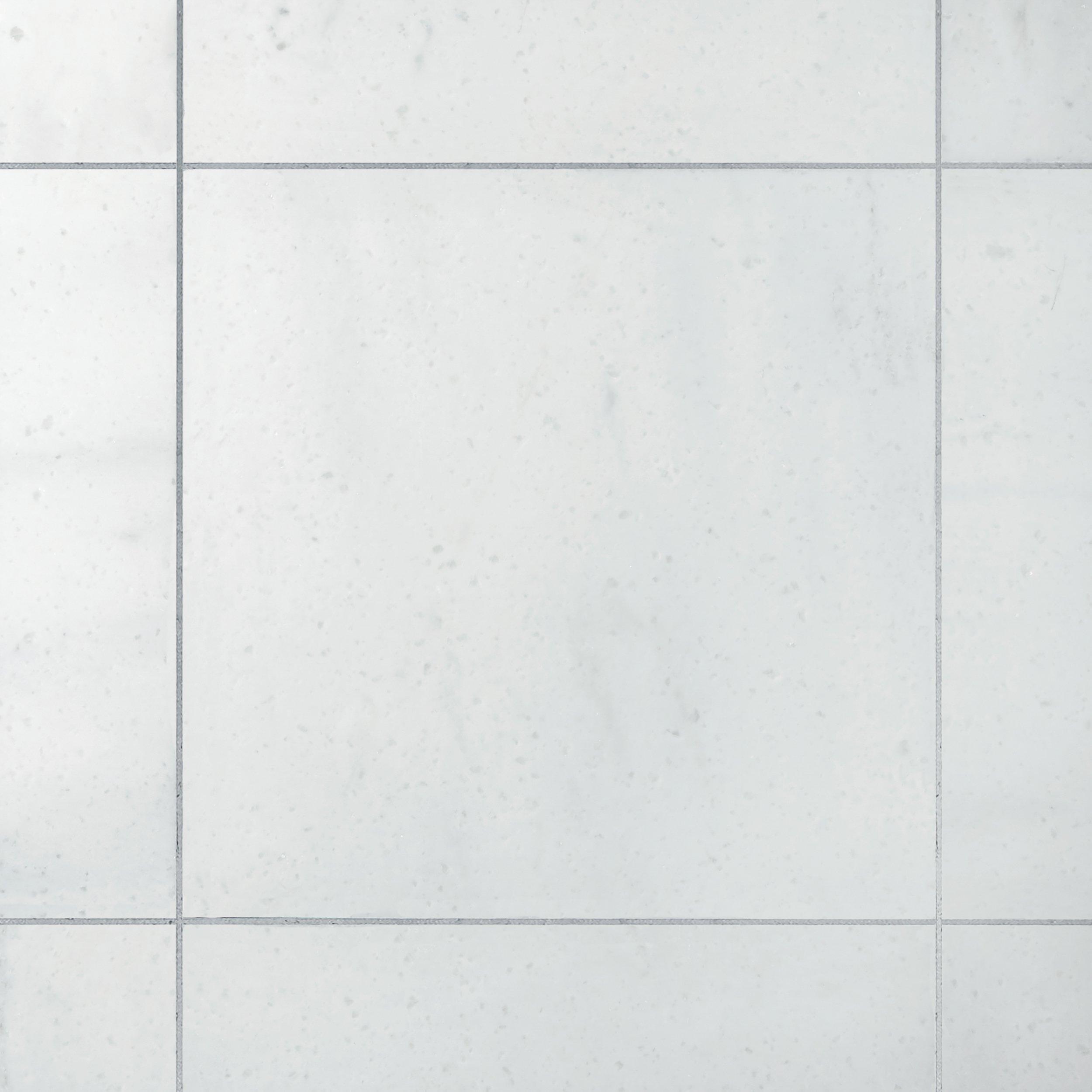 Snow White Classic Marble Tile - 24 x 24 - 100065994 | Floor and Decor