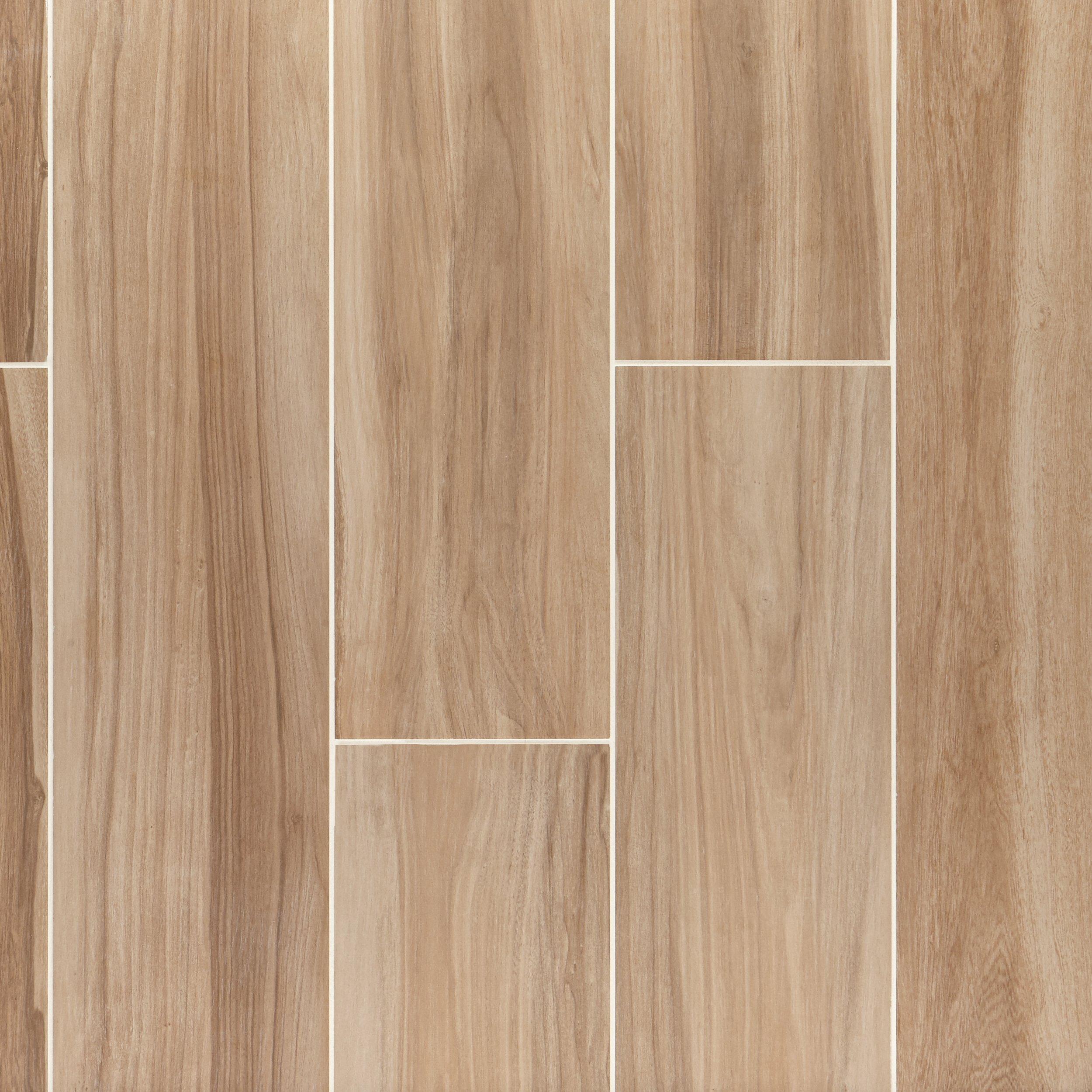 Burton Oak Wood Plank Porcelain Tile 6 X 24 100436070 Floor And Decor
