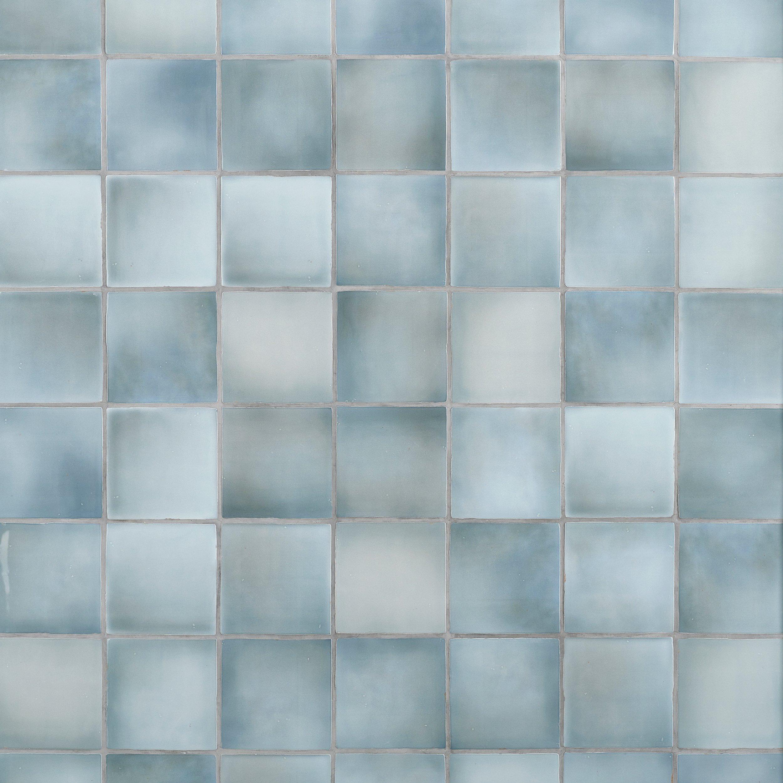 Zellige Perla Polished Ceramic Tile - 5 x 5 - 100776624 | Floor and Decor