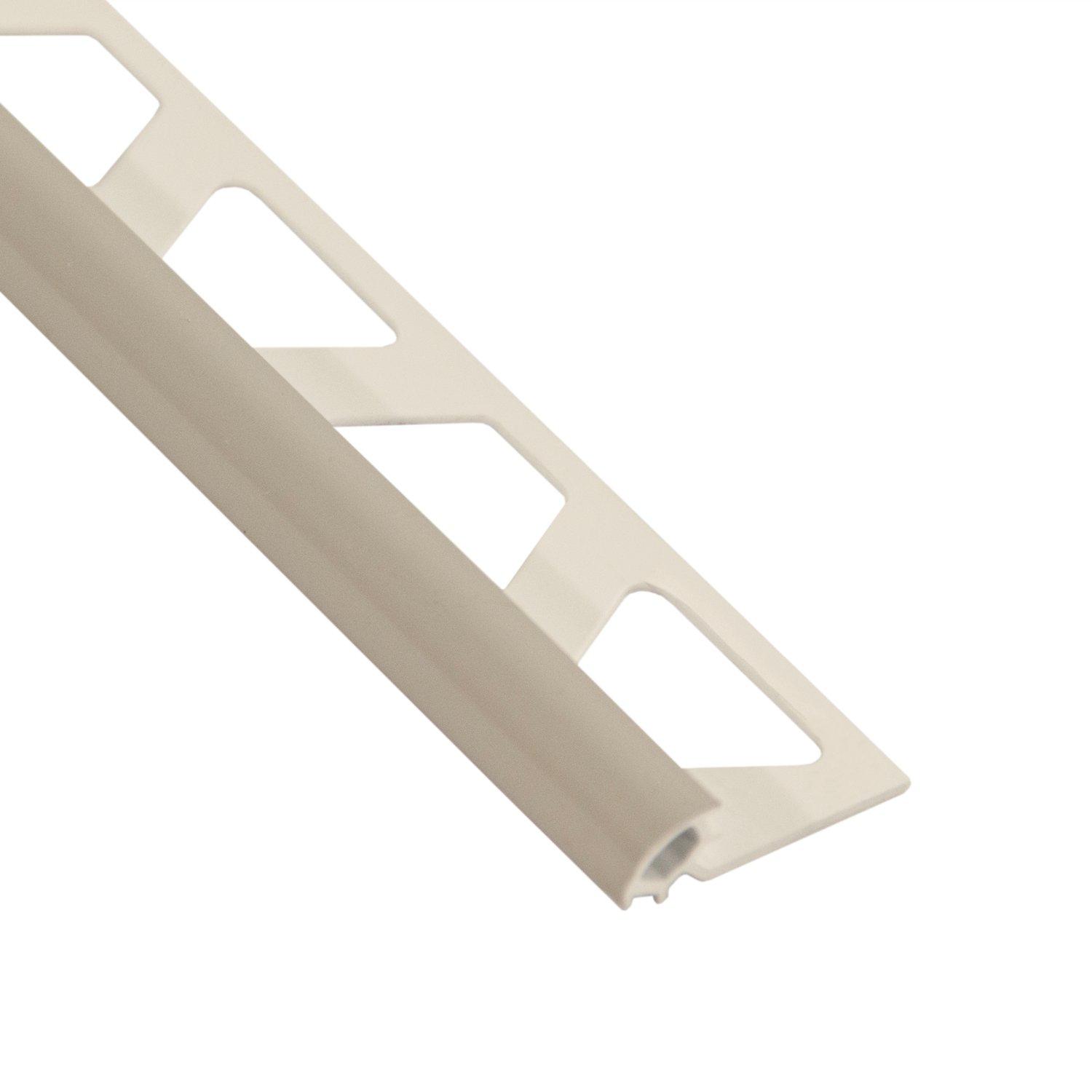 Schluter-Rondec Bullnose Edge Trim 5/16in. in PVC with a Classic Gray ...
